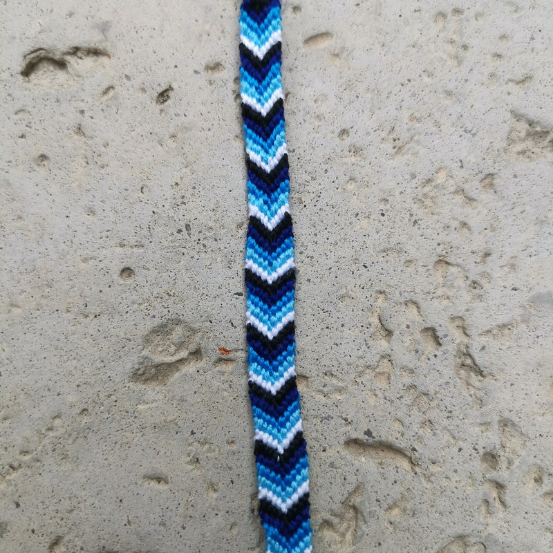 Chevron Beaded Bracelet - Etsy