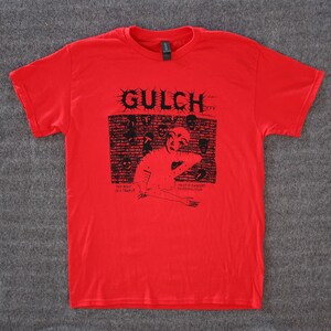 Gulch Band T-shirt (black on Red) - Etsy