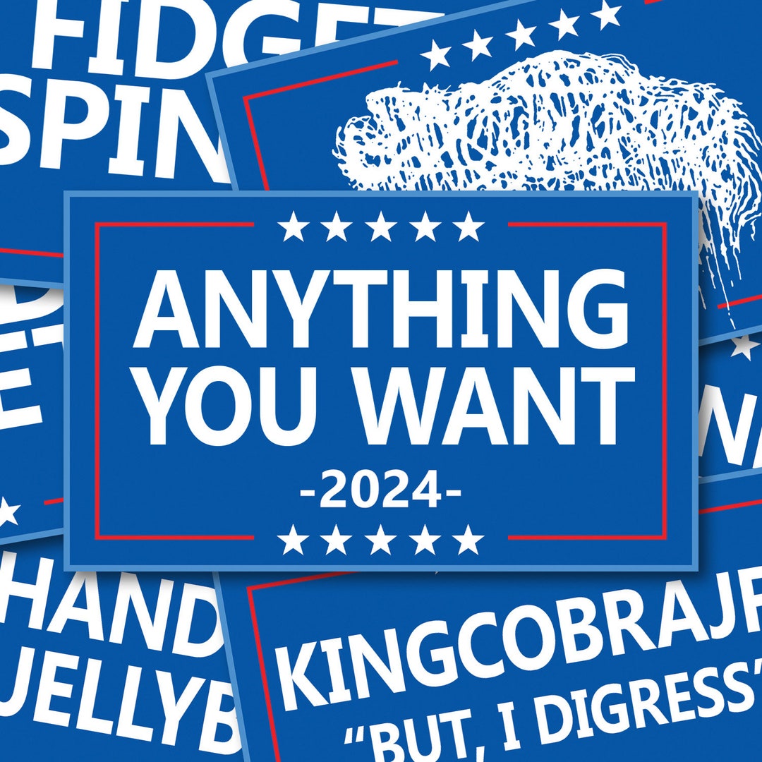 Custom 2024 Election Stickers set of 8 4 X 2.25 - Etsy