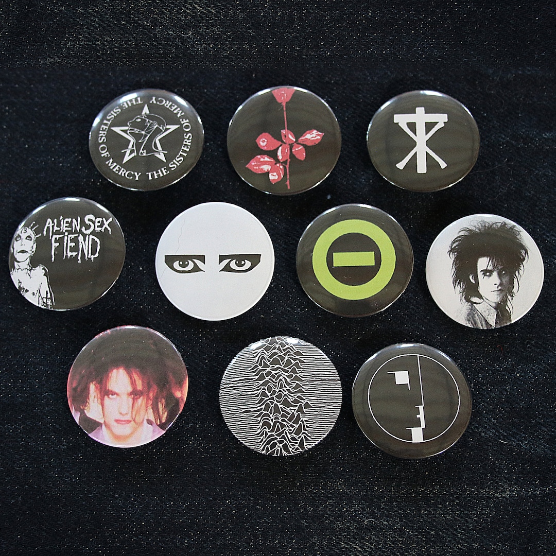 Goth Bands Button Pins - Etsy