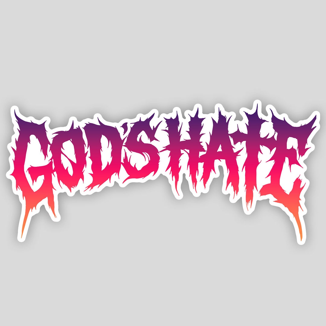 God's Hate Band Sticker - 6.75" X 3" - Etsy