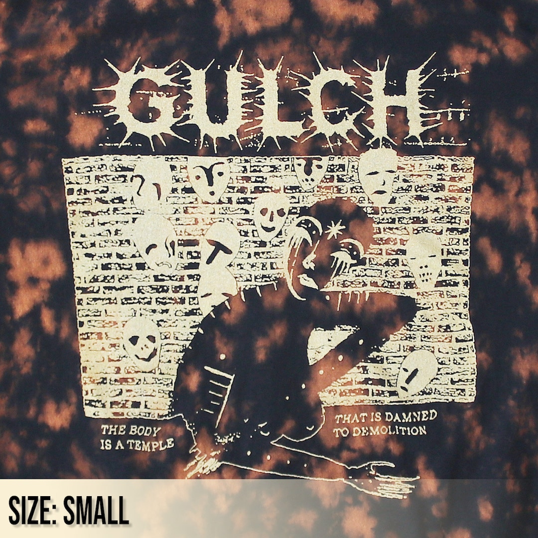 Gulch Band Pearl Gold Bleach Tie Dye T-shirt (S) - Etsy