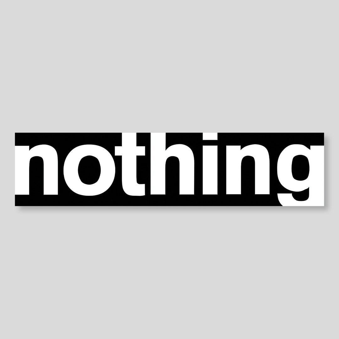 Nothing Records Sticker - 6.25" X 1.5" - Etsy