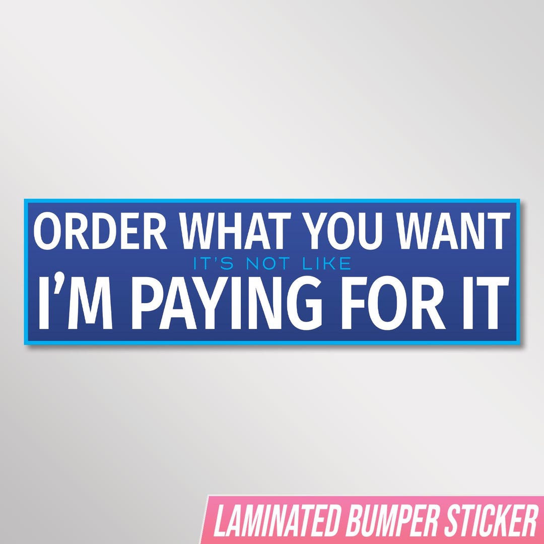 Drive-thru Prank - Bumper Sticker - 8.25" X 2.5" - Etsy
