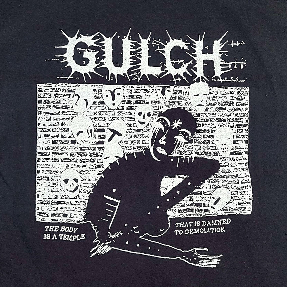 Gulch Band T-shirt pearl White on Black - Etsy