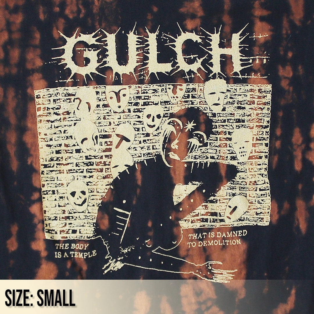 Gulch Band Pearl Gold Bleach Tie Dye T-shirt (S) - Etsy