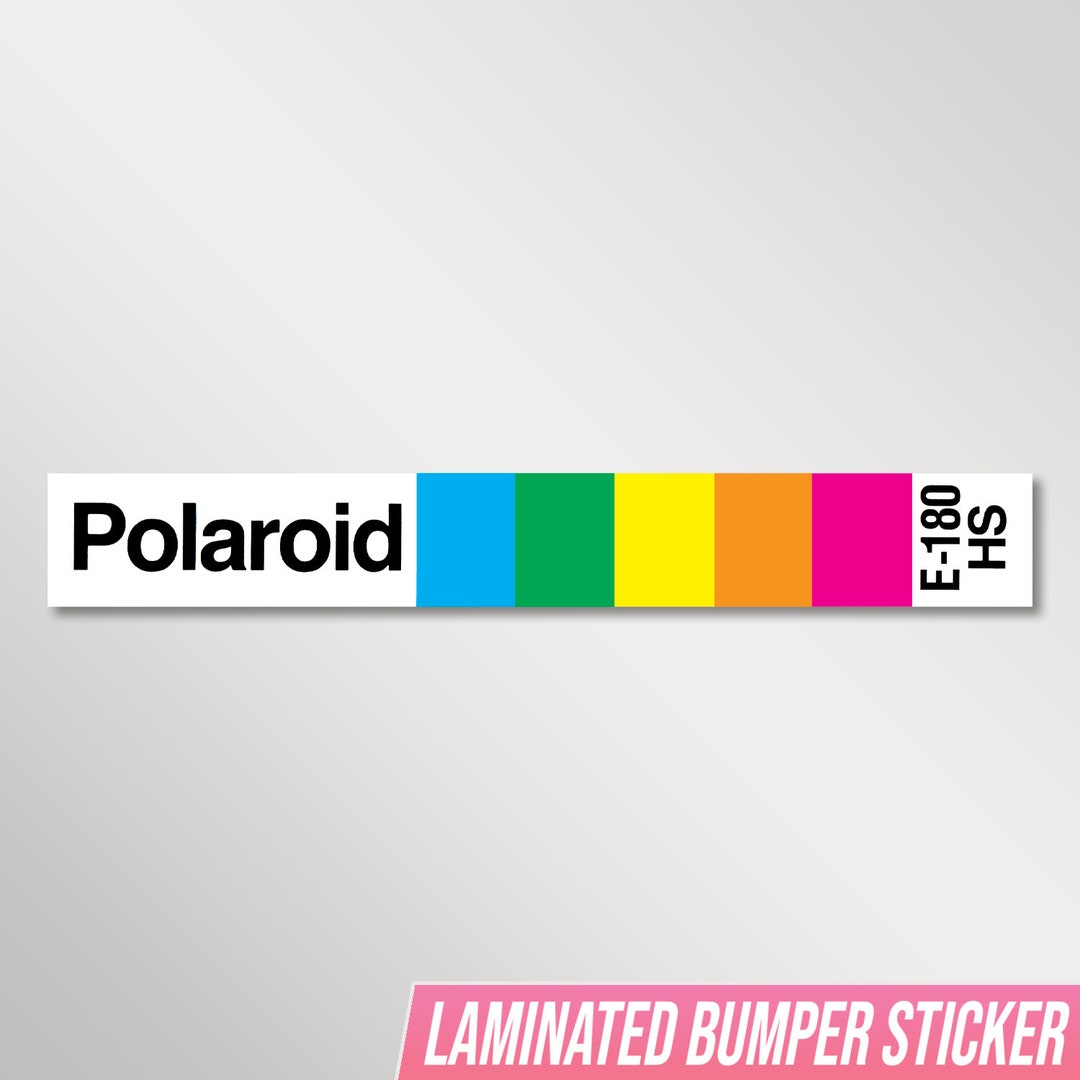 Polaroid VHS Spine Bumper Sticker - 8.25" X 1.12" - Etsy