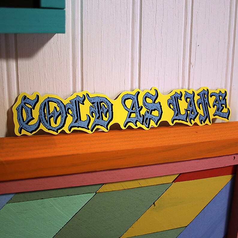 Cold as Life Band Sticker 6.25 X 1 - Etsy