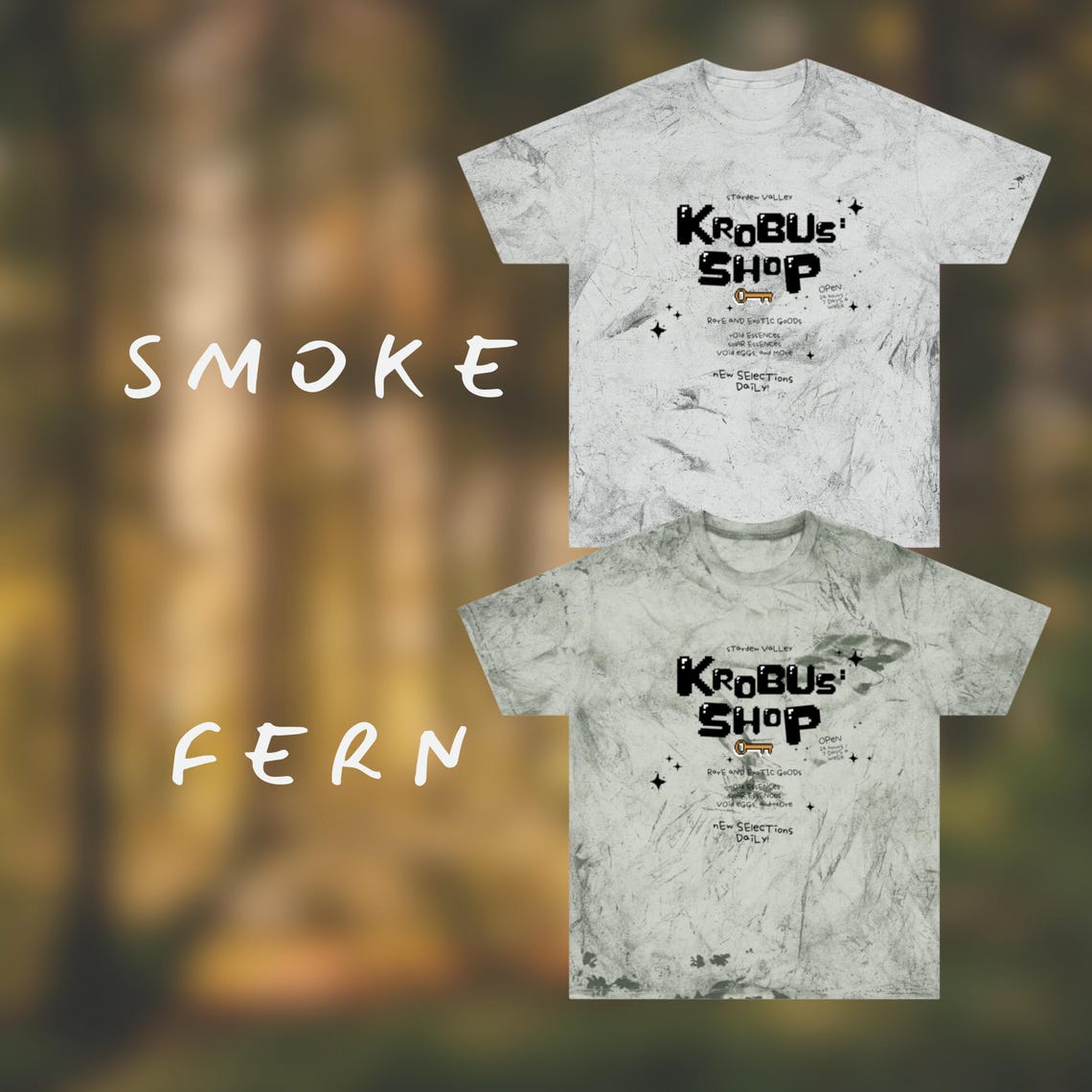 Stardew Valley Fan Shirt Krobus Shop T-shirt Unique Color Blast / Tie ...