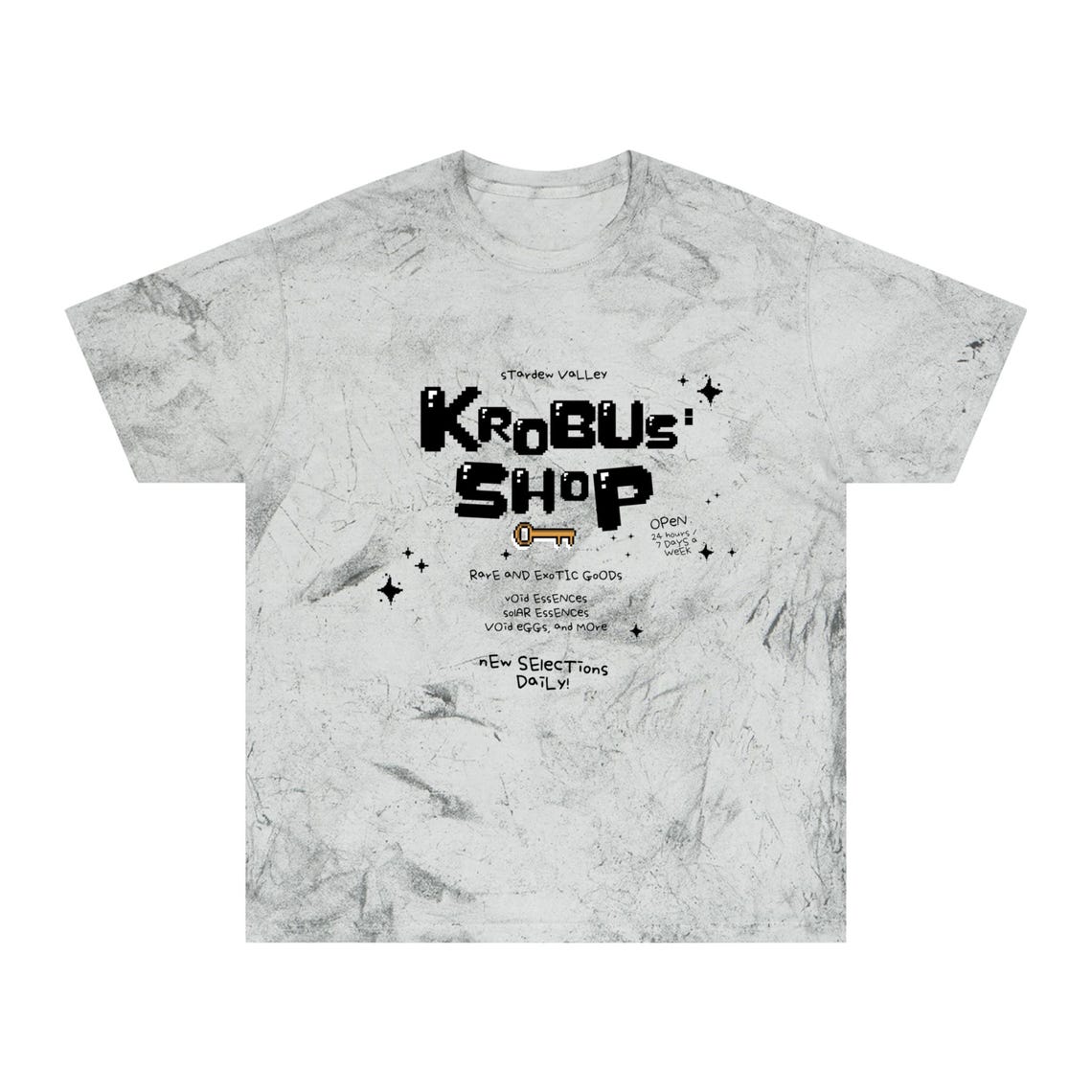 Stardew Valley Fan Shirt Krobus Shop T-shirt Unique Color Blast / Tie ...