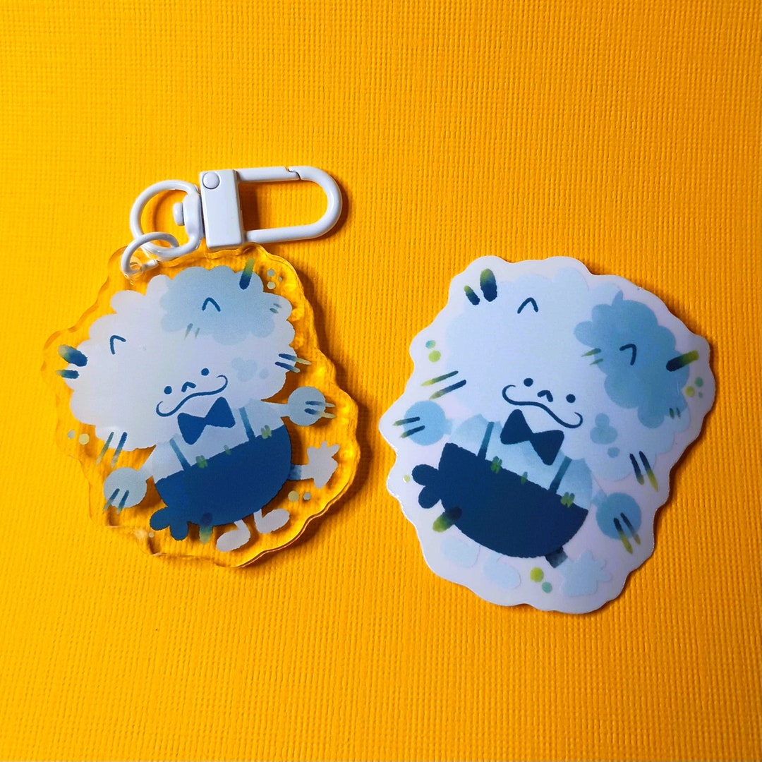 Splatoon Lil Judd | Cute Clear Sticker and Acrylic Keychain Bundle - Etsy