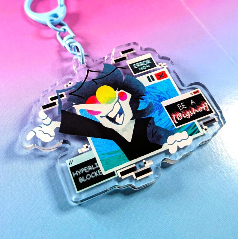 Spamton Clear Acrylic Keychain | Deltarune | 2.5 Inches - Etsy