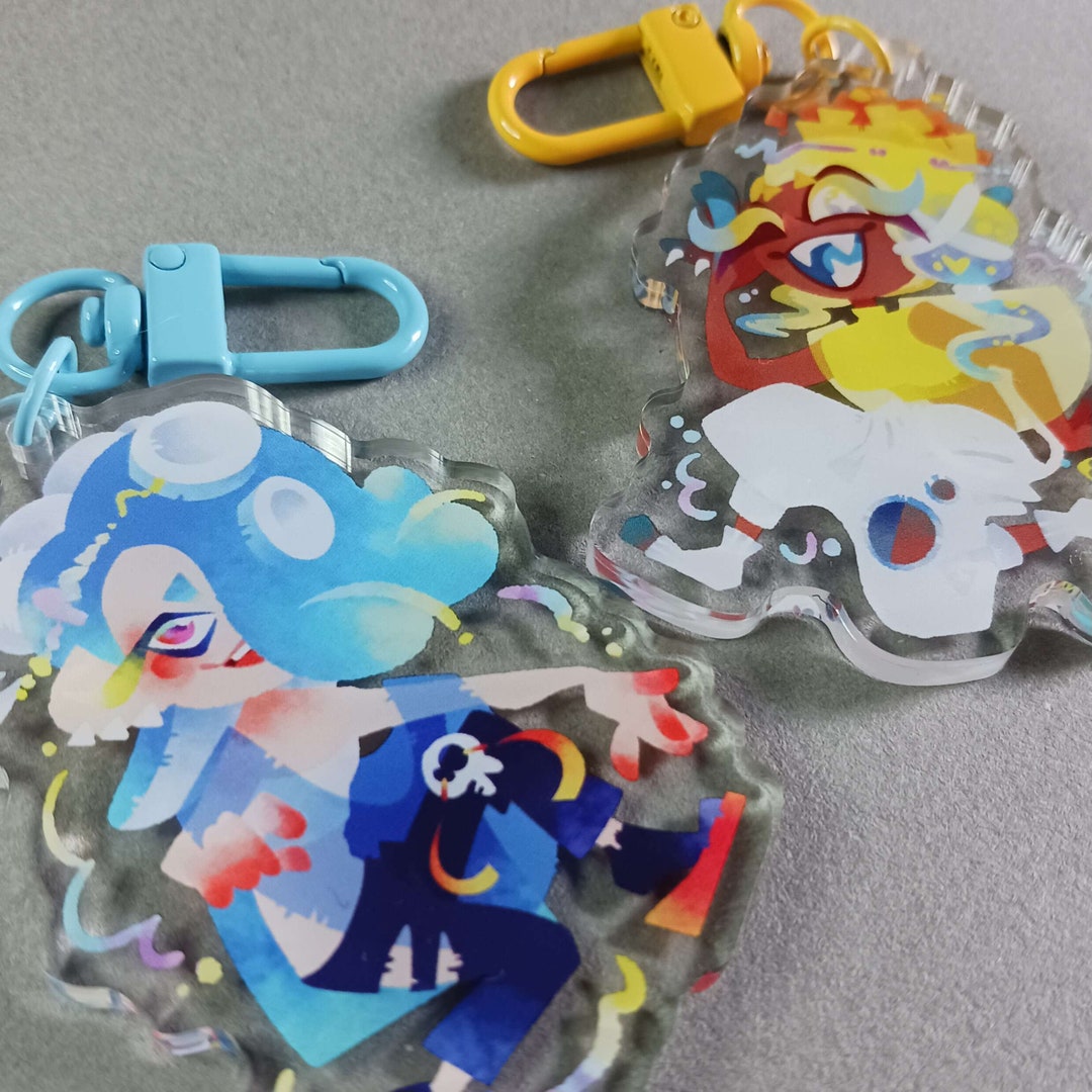 Splatoon Deep Cut Idols Acrylic Charm Keychain | Frye | Shiver - Etsy