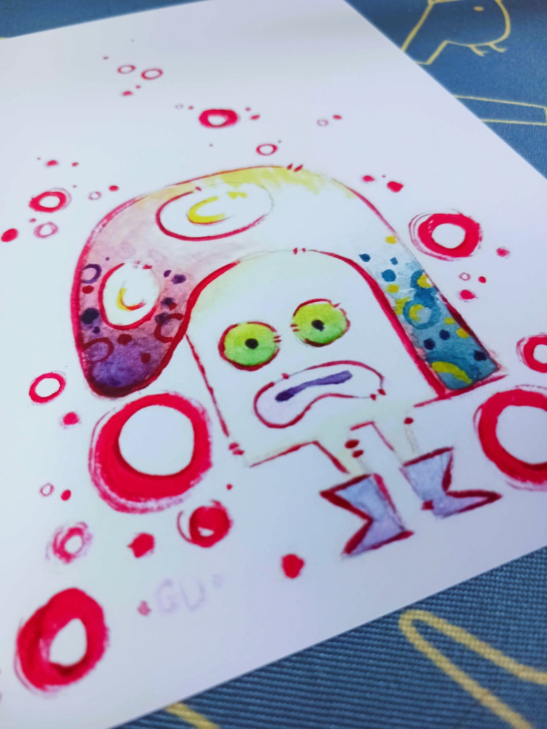 Art Print 5 X 7 Splatoon Octarian Watercolor Painting - Etsy