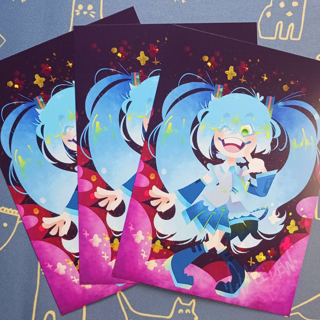 Hatsune Miku Print | 5 X 7 - Etsy