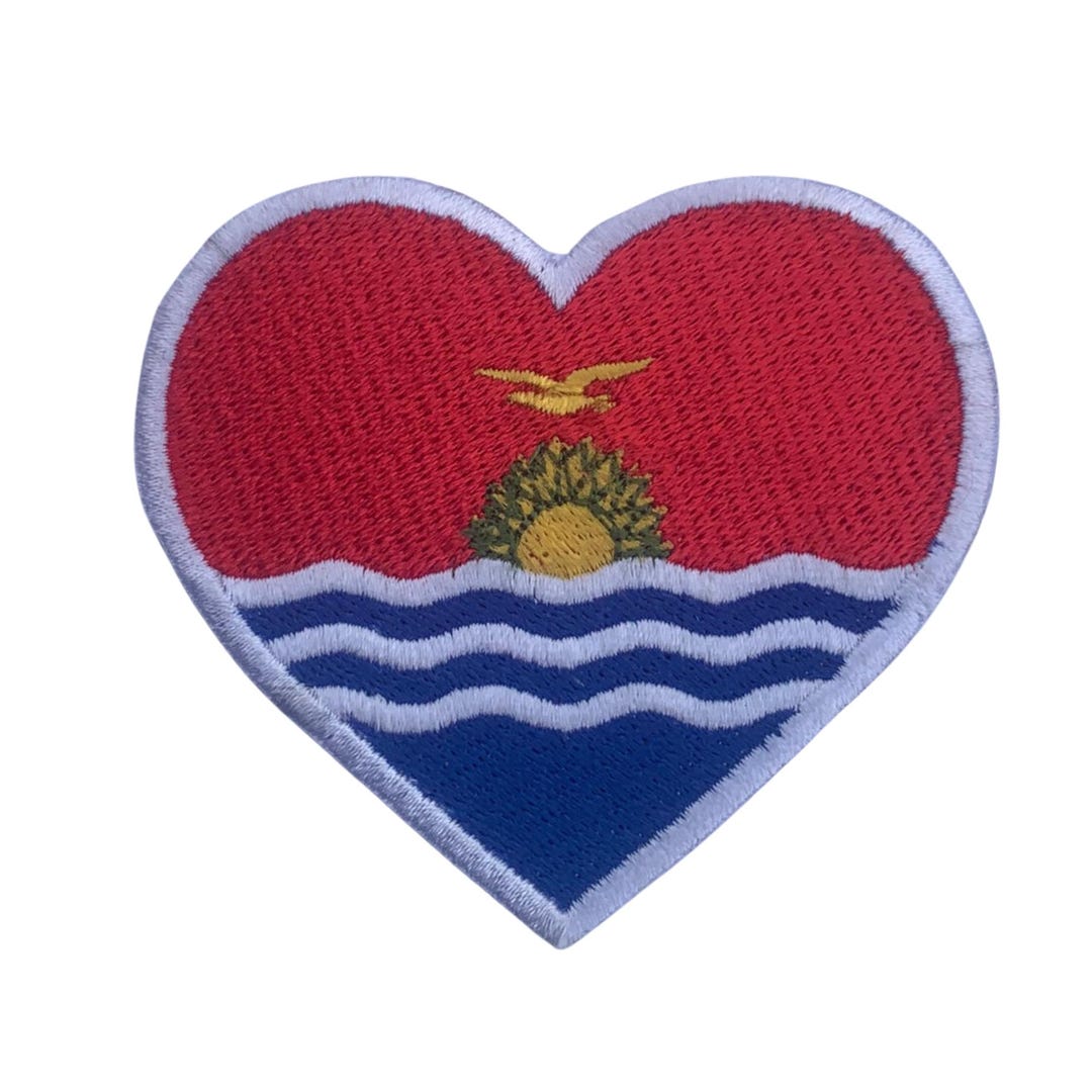 Kiribati National Flag Embroidered Iron on Patch Sew on Country ...