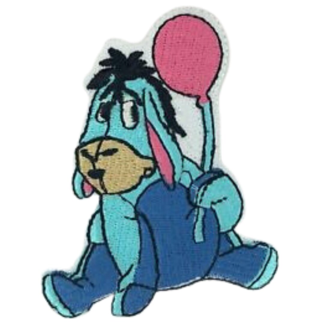 Donkey With Balloon Iron on Patch Embroidered Sew on Applique Badge - Etsy
