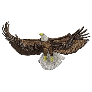 American Bald Eagle Patch Iron Sew on Jacket T Shirt Bird Embroidered ...