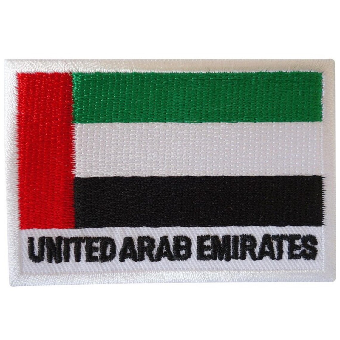 United Arab Emirates Flag Iron on Patch Embroidered Sew on Applique ...