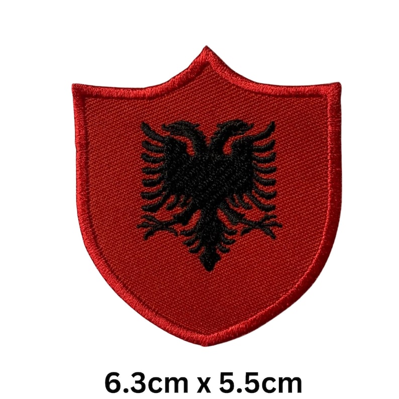Albania International Country Flags Iron on Patch Embroidered Sew on ...