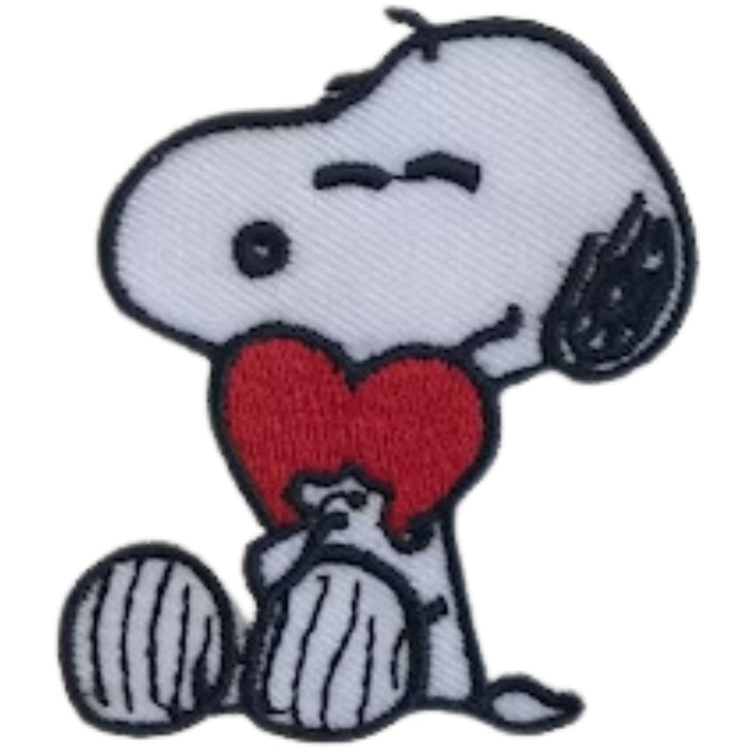 Dog Cute Animal the Peanuts Pet Snoopy With Heart Iron on Patch ...