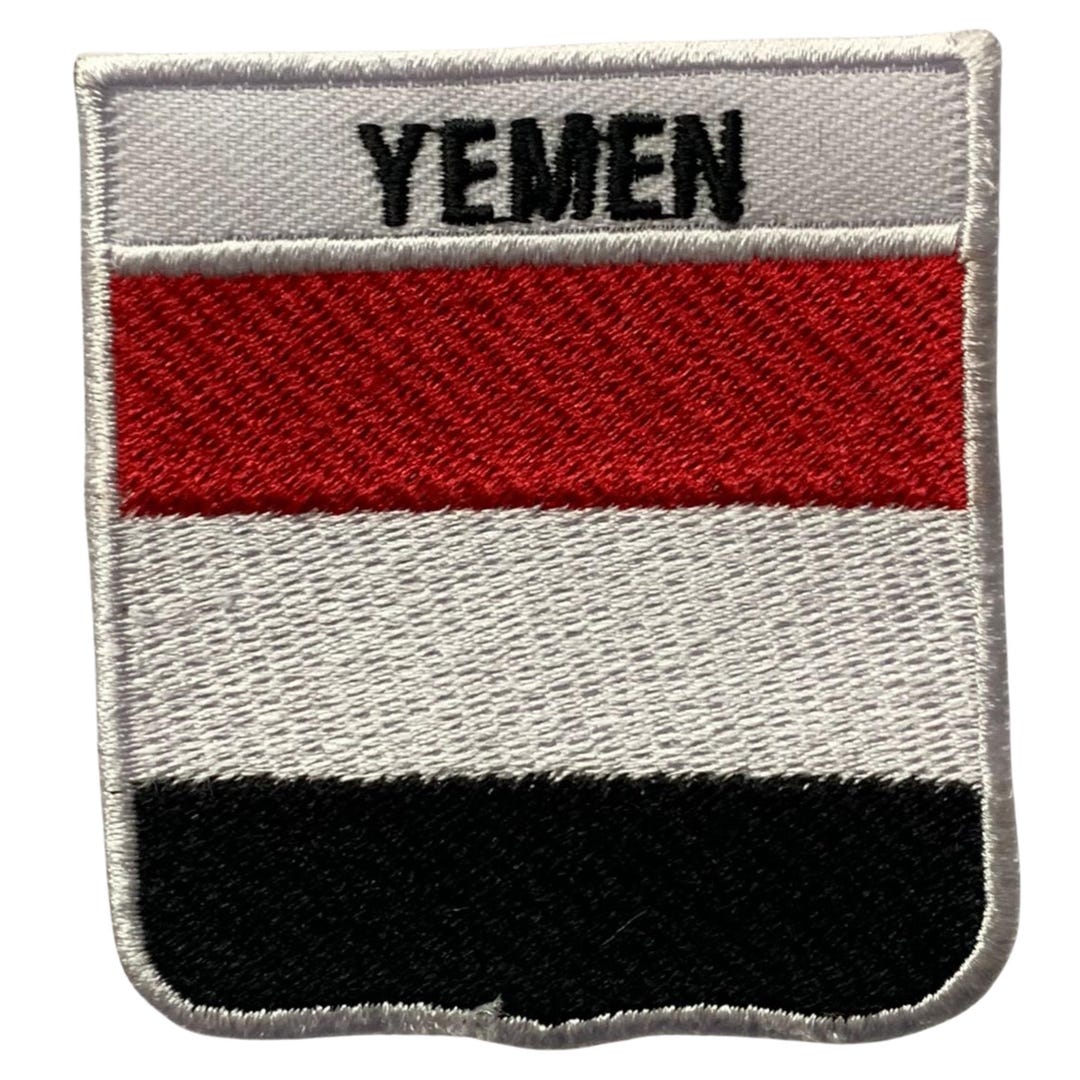 Yemen International Country Flag Iron on Patch Embroidered Sew on Applique Badge - Etsy