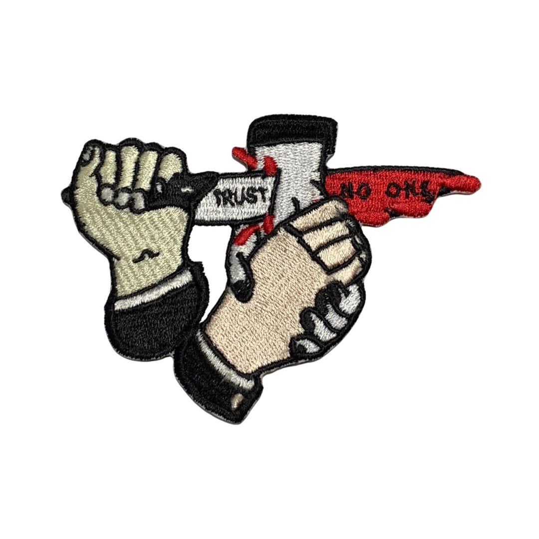 Trust No One Iron on Patch Embroidered Sew on Applique Badge - Etsy