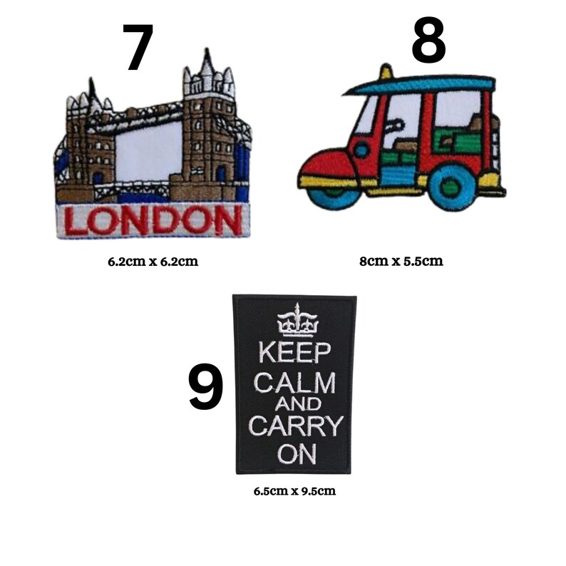 Different Transport Iron on Patch Embroidered Sew on Applique Badge ...