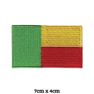 Benin National Country Flags Iron Sew on Embroidered Patch - Etsy