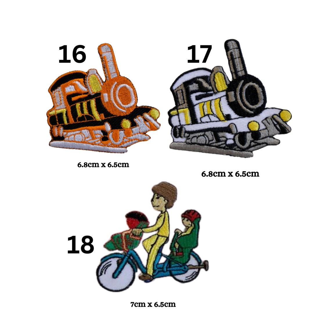 Different Transport Iron on Patch Embroidered Sew on Applique Badge ...