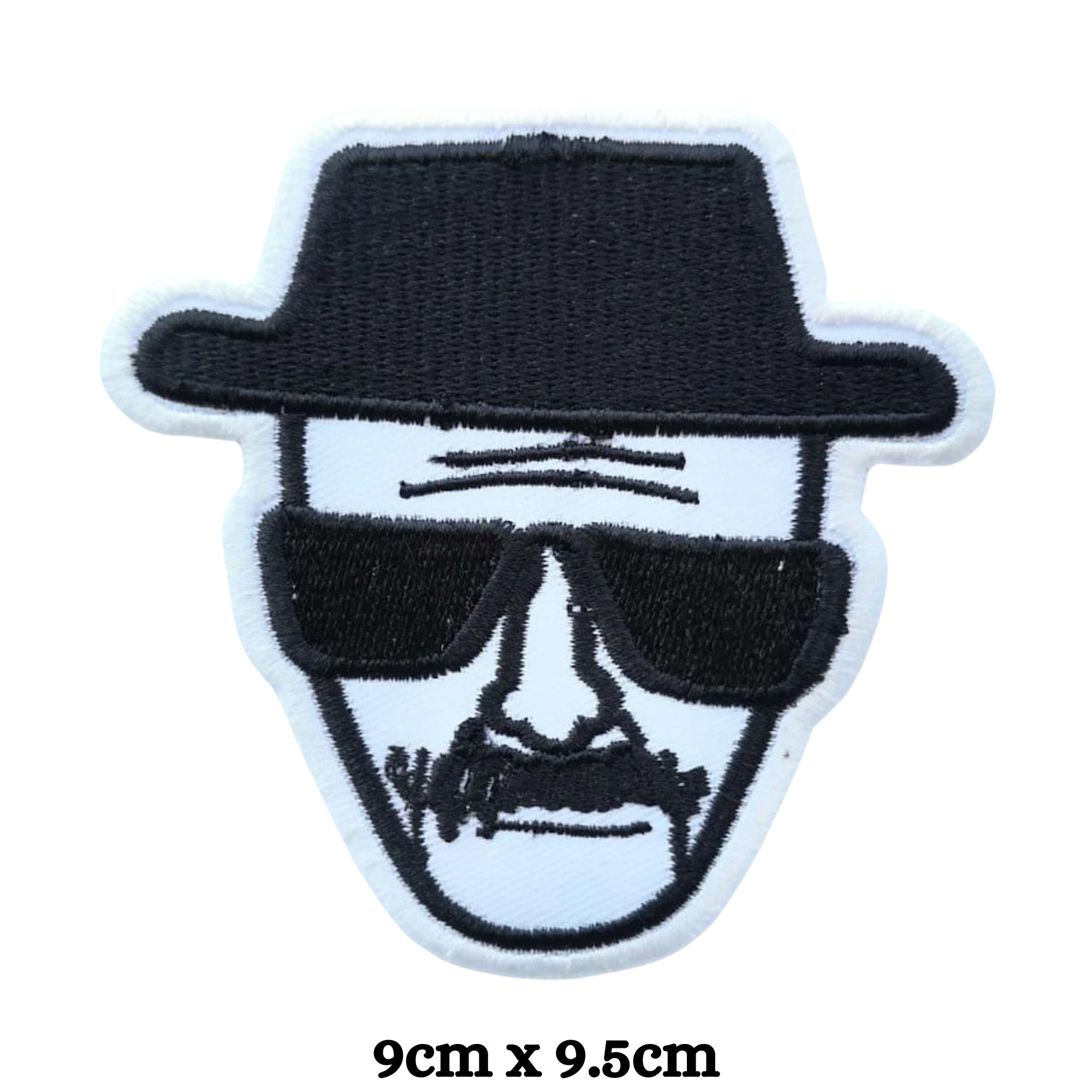 Heisenberg Breaking Bad Face Iron on Patch Embroidered Sew on Applique ...