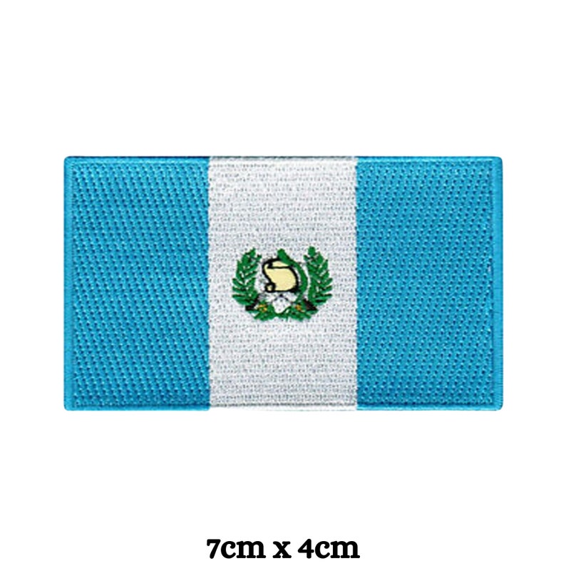 Guatemala Flag Embroidered Patch Iron on Sew on Applique National Flag ...
