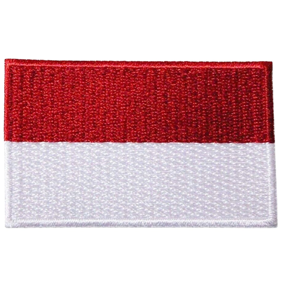 Monaco Flag Patch Iron on Badge / Sew on Flag Embroidered F1 Grand Prix ...