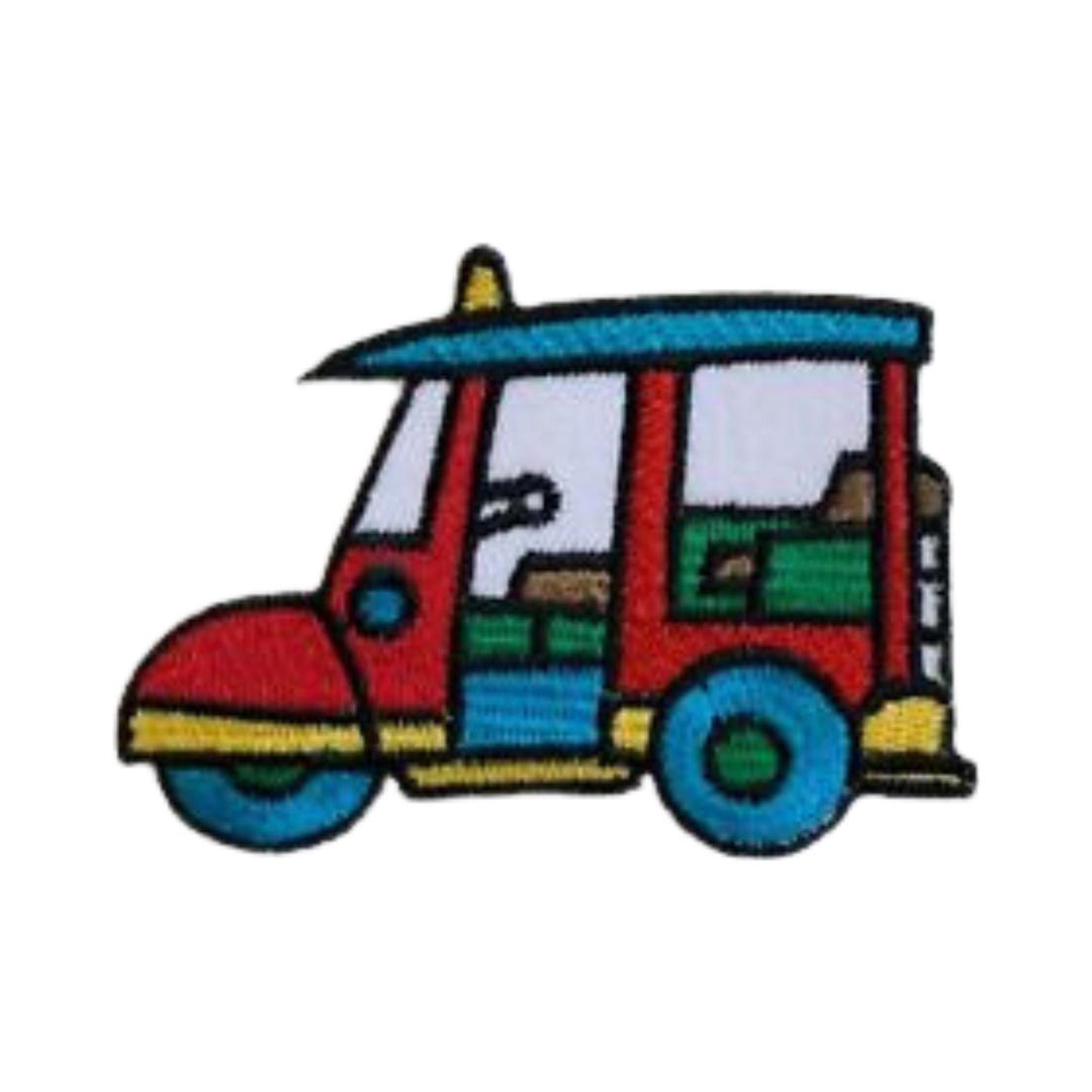 Tuk Tuk Taxi Travel Thailand Bangkok Iron on Patch Embroidered Sew on ...