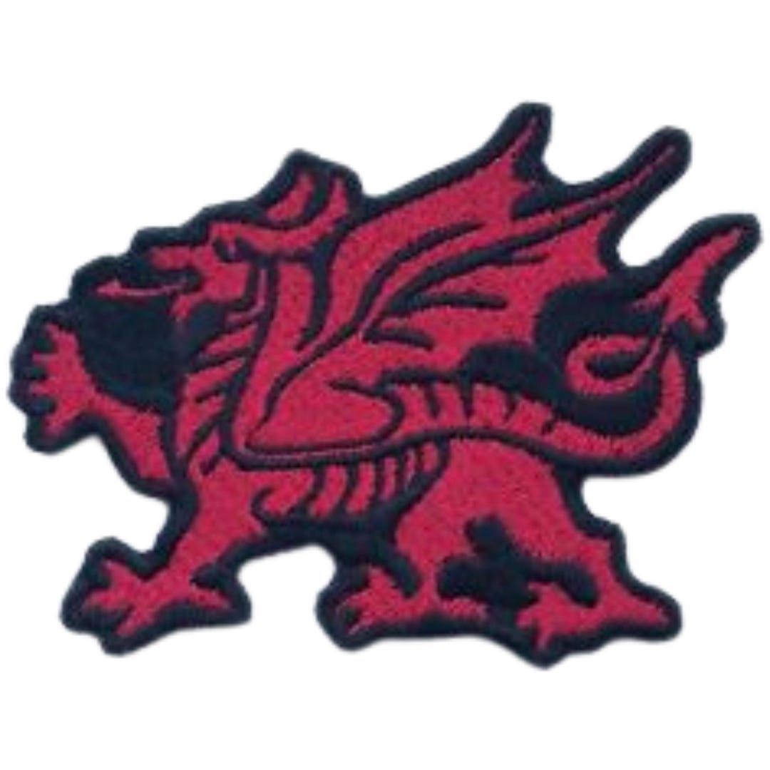 Fire Breathing Welsh Red Dragon Badges Applique Iron on Sew on Patch - Etsy