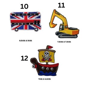 Different Transport Iron on Patch Embroidered Sew on Applique Badge Clothing Bag Jacket Jeans - Etsy