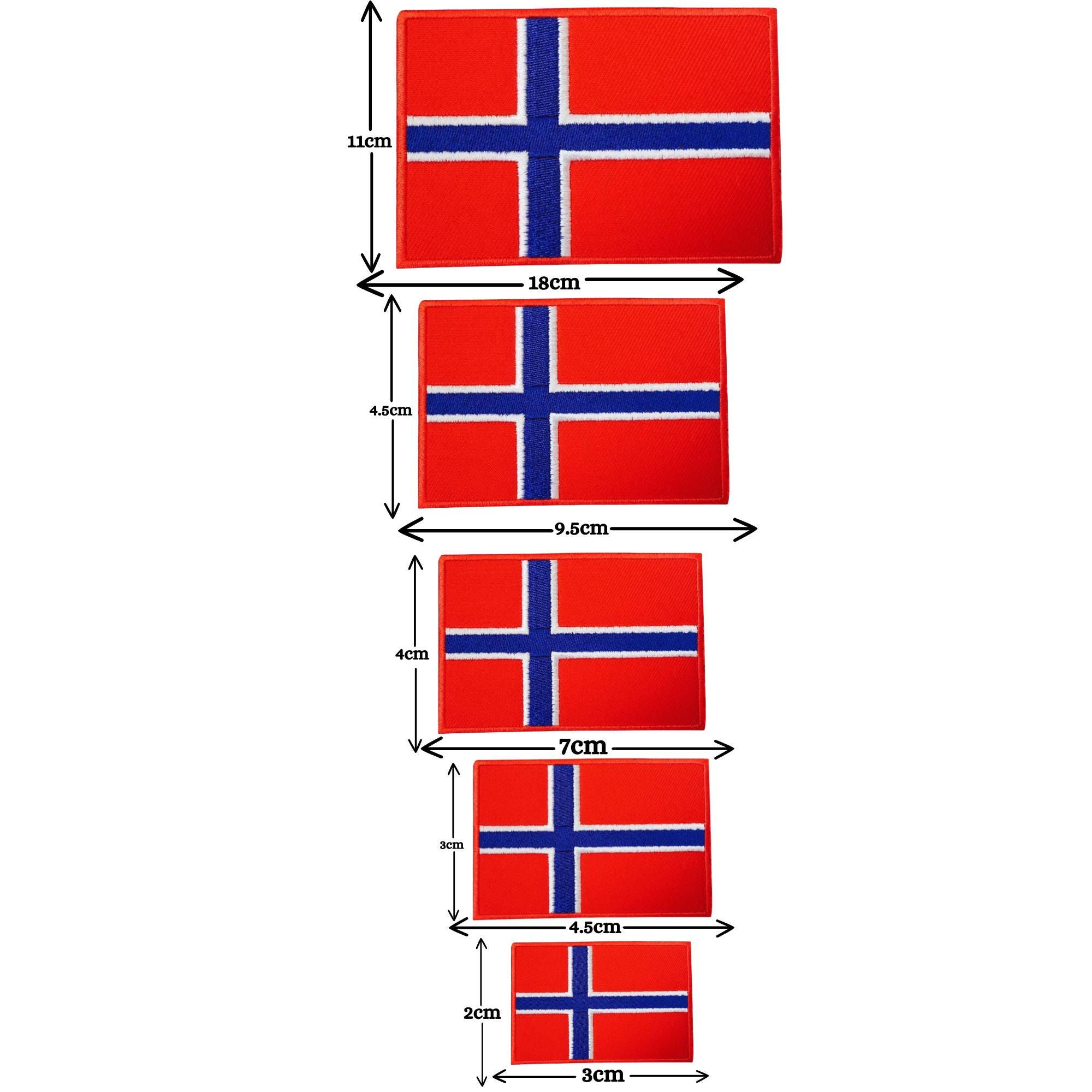 Norway National Country Flags Iron on Patch Embroidered Sew on Badge - Etsy
