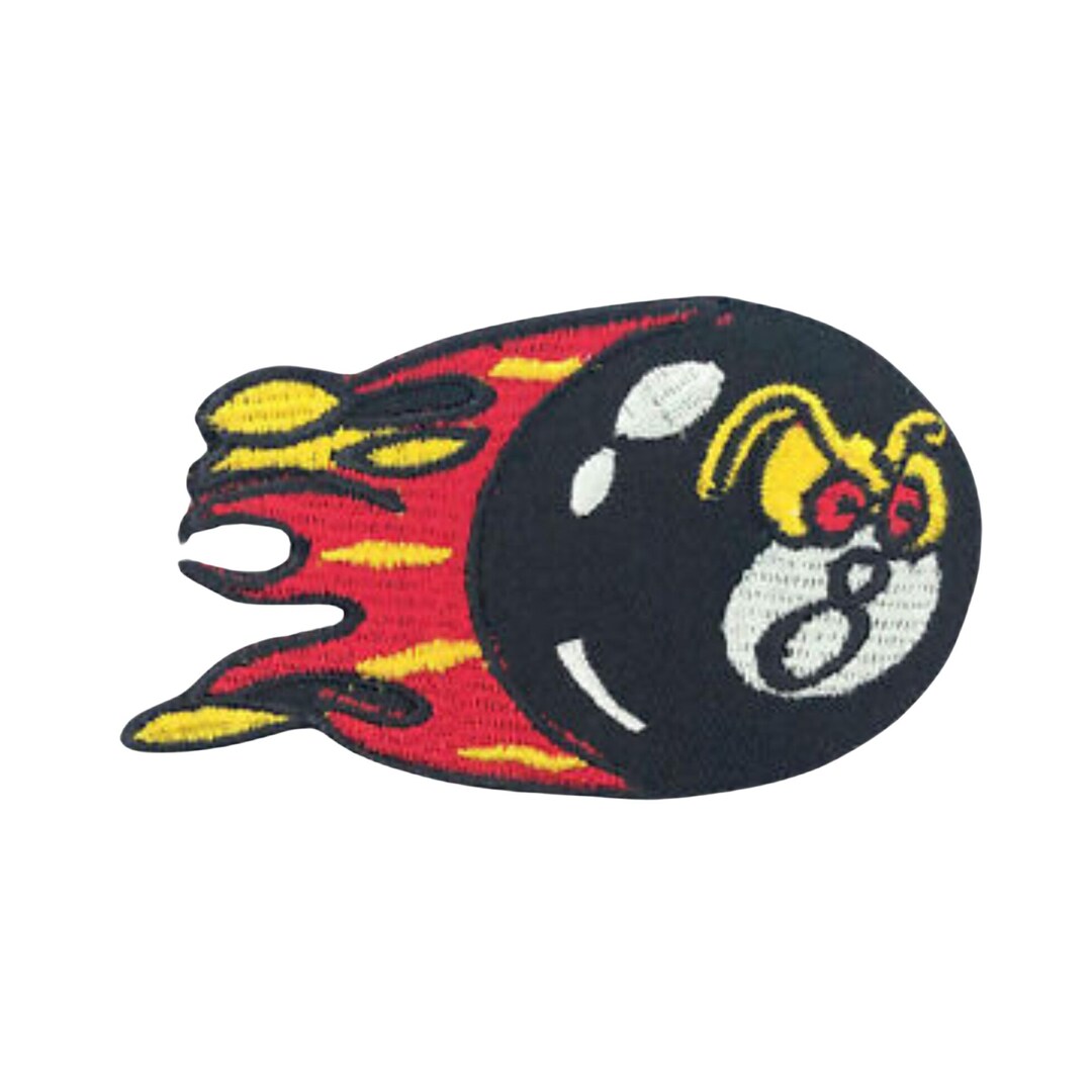 Ball on Fire Sport Kids Iron on Patch Embroidered Sew on Applique Badge ...