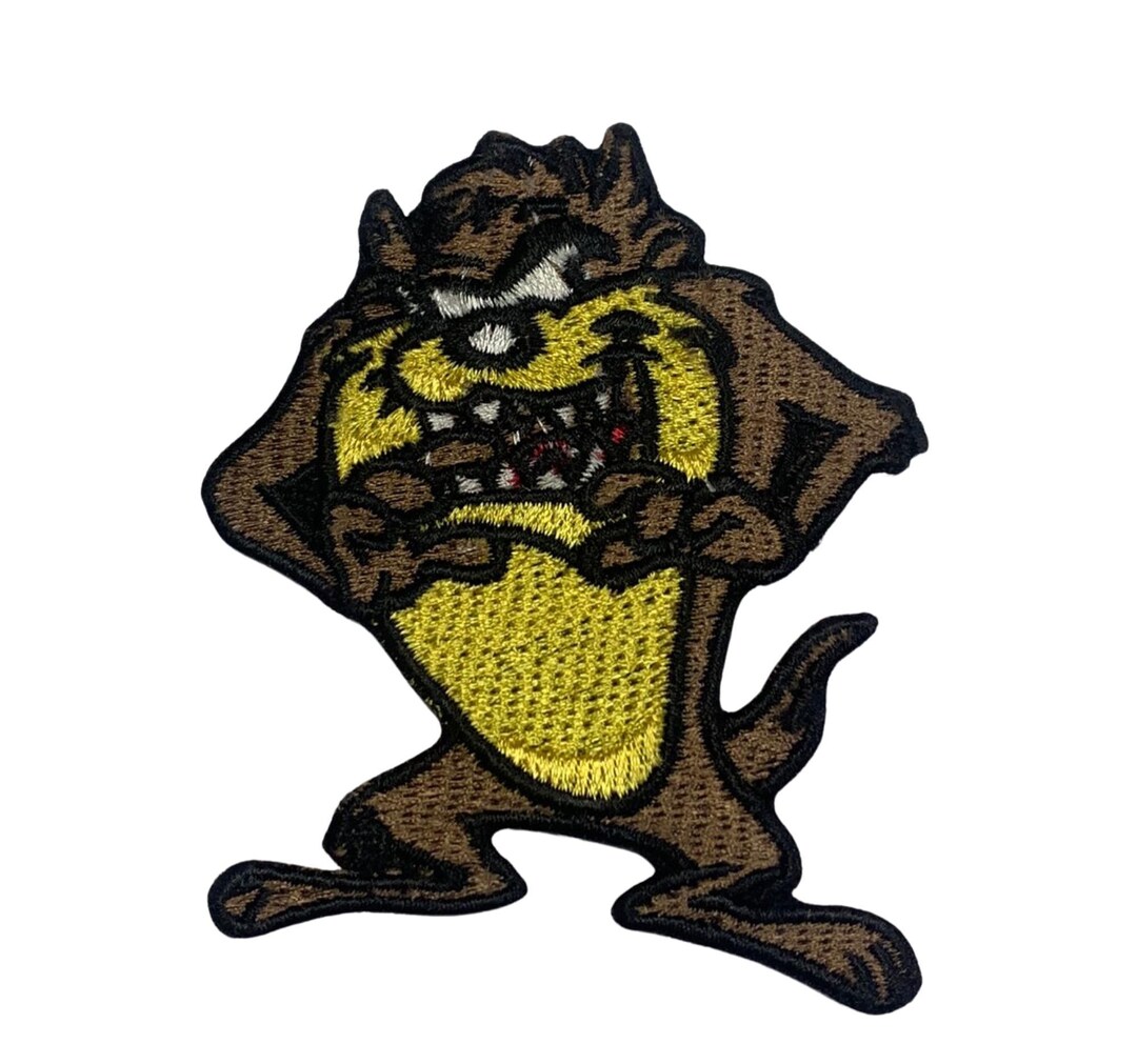 Taz the Tasmanian Devil Patch Iron Sew on Clothes Bag Cartoon Embroidered Badge Applique - Etsy
