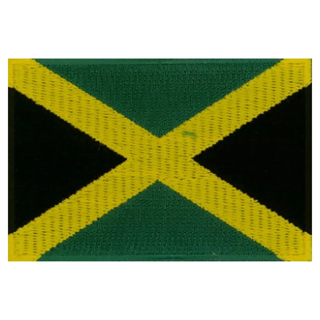Jamaica Flag Embroidered Iron / Sew on Patch Jamaican Rasta Shirt Hat Bag Badge - Etsy