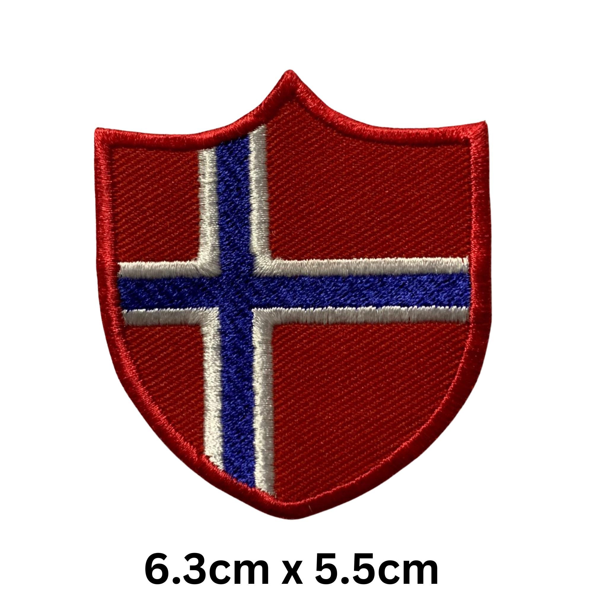 2.5 X 1.5 Inch Patch Norway Flag - E-Patches & Crests Norway Flag Patch