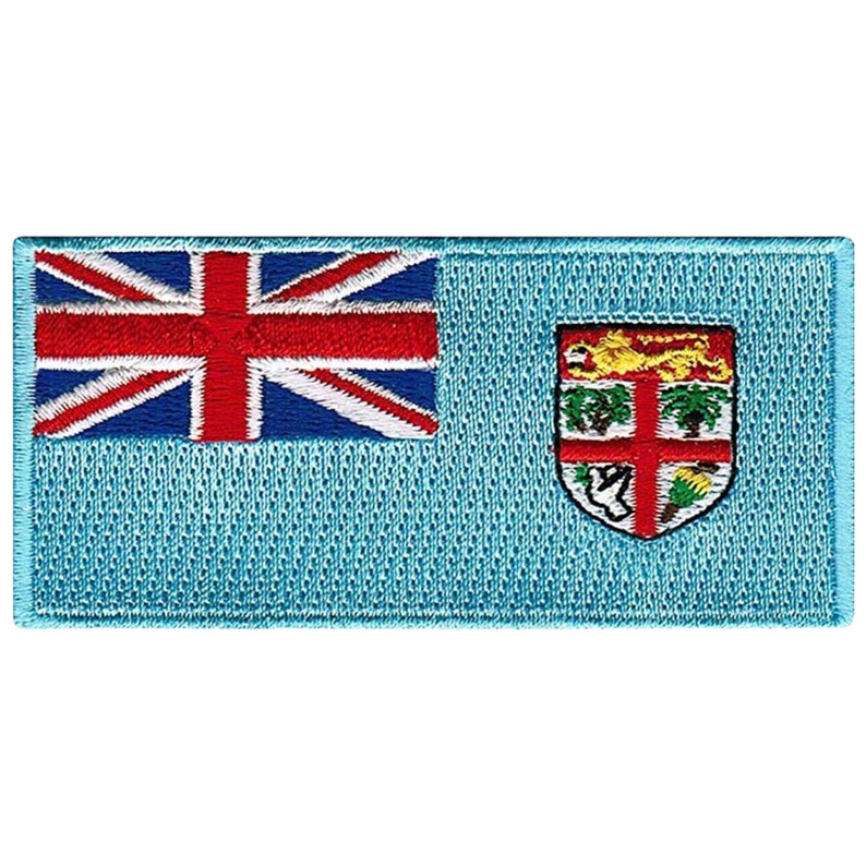 Embroidered Fiji Flag Patch Sew on Cloth Jacket Jeans Bag Shirt ...