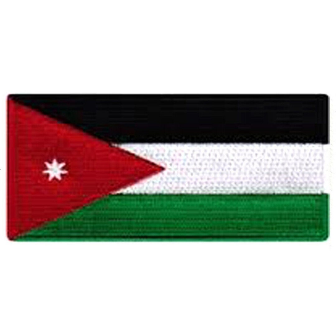 Jordan Flag Patch, Embroidered Iron-on Applique - Etsy
