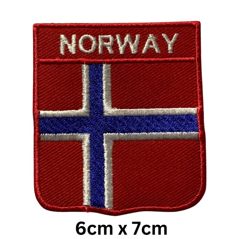 Norway National Country Flags Iron on Patch Embroidered Sew on Badge - Etsy