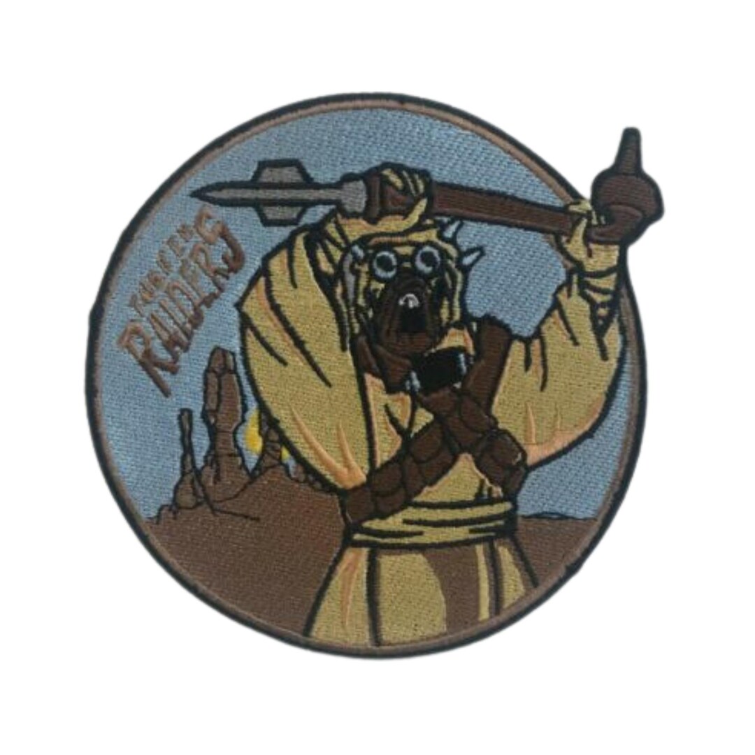 Tusken Raiders Biker Badges Iron on Sew on Applique Embroidered Patch ...