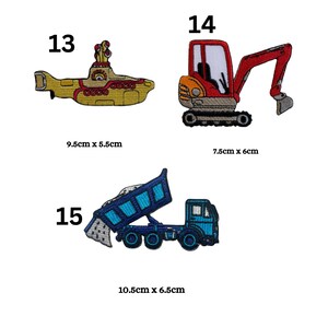 Different Transport Iron on Patch Embroidered Sew on Applique Badge Clothing Bag Jacket Jeans - Etsy