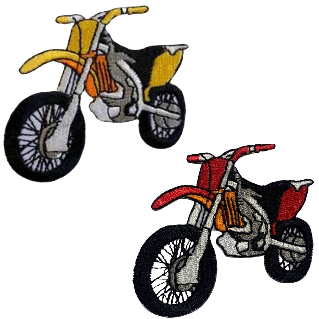 Motocross Bike Patch Iron Sew on Embroidered Badge off Road Motorbike ...