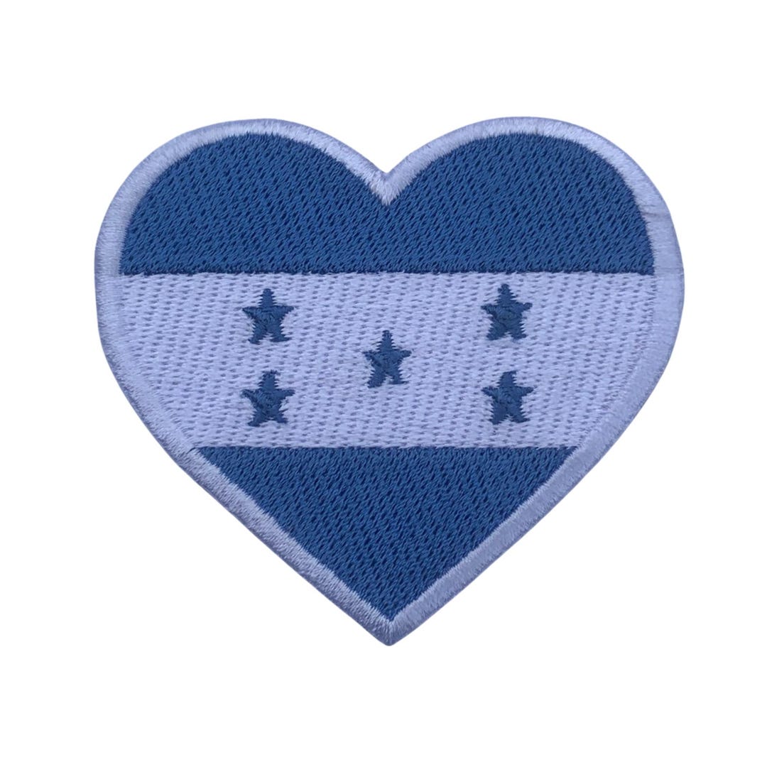 Honduras Heart Flag Iron on Patch Embroidered Sew on Applique National Flag Badge - Etsy