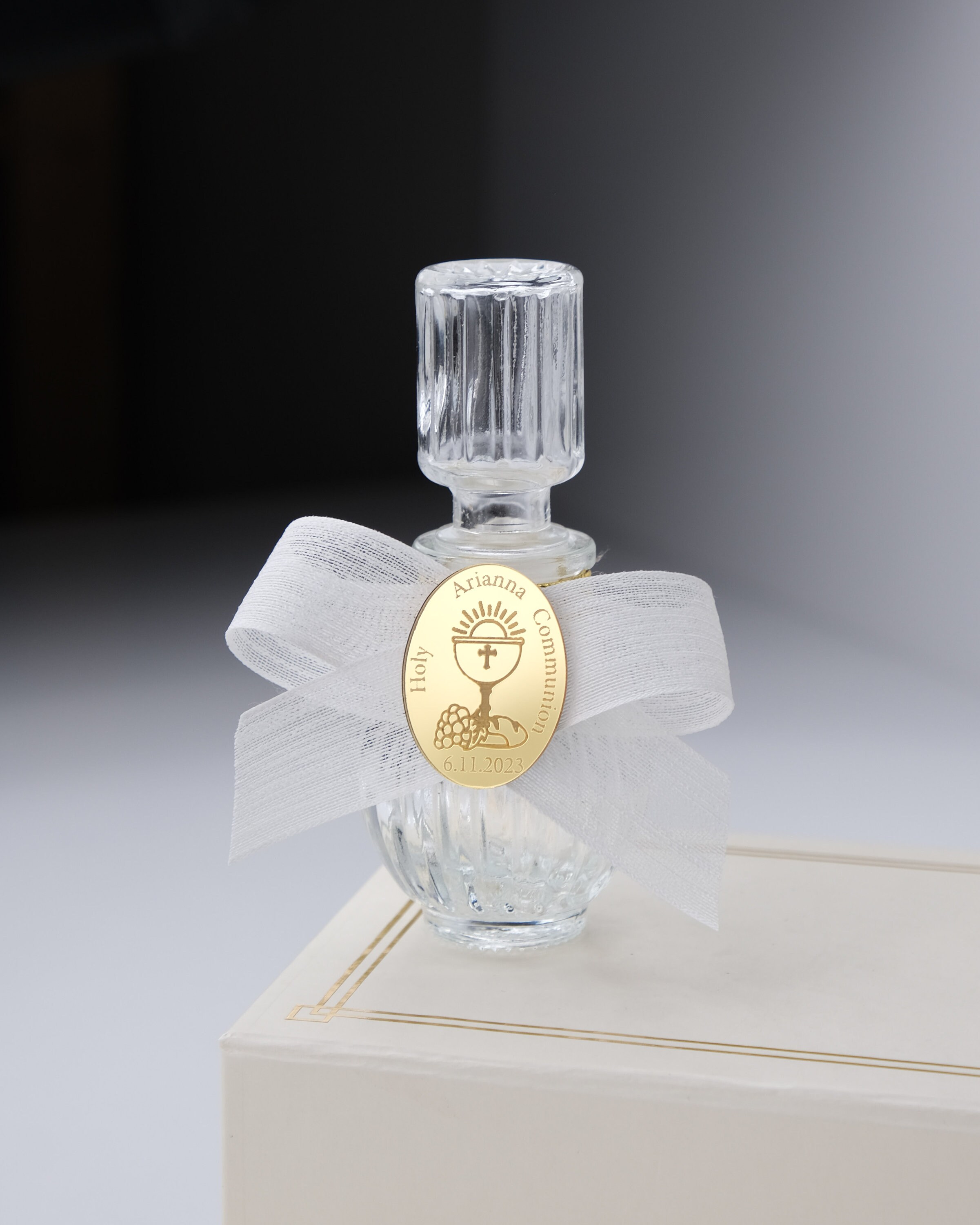 Personalized Holy Water Bottle for Baptism, Christening Guest Gift ...
