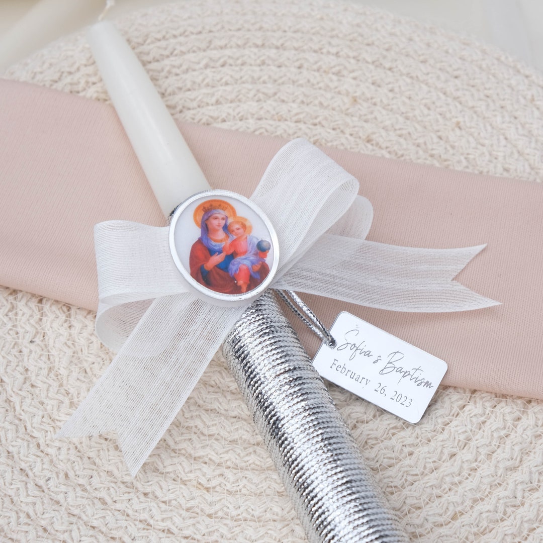 Baptism Candle Personalized, Christening Candle, Ceremony Candle, First ...